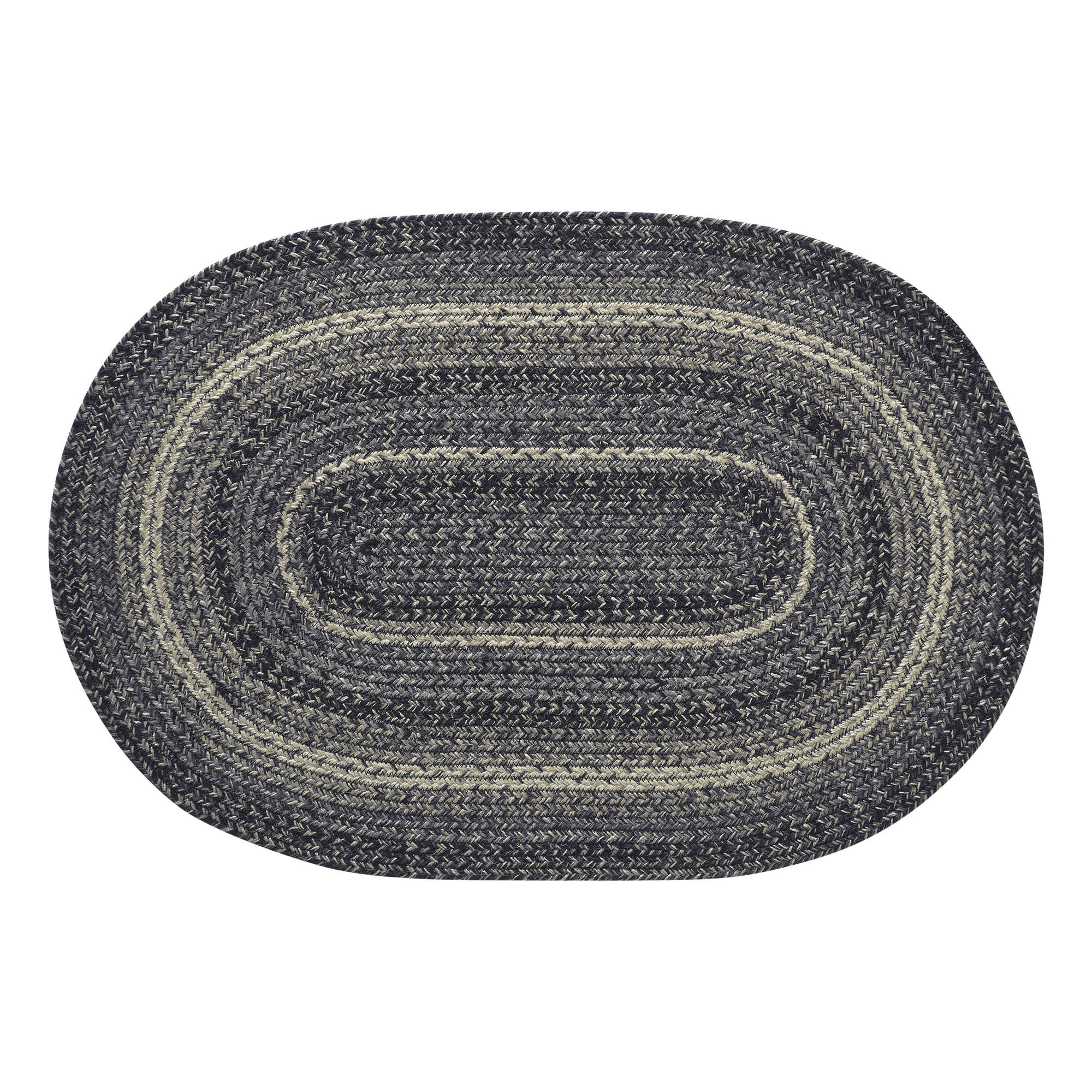VHC Brands Oval Handmade Area Rug in Black/White | Wayfair