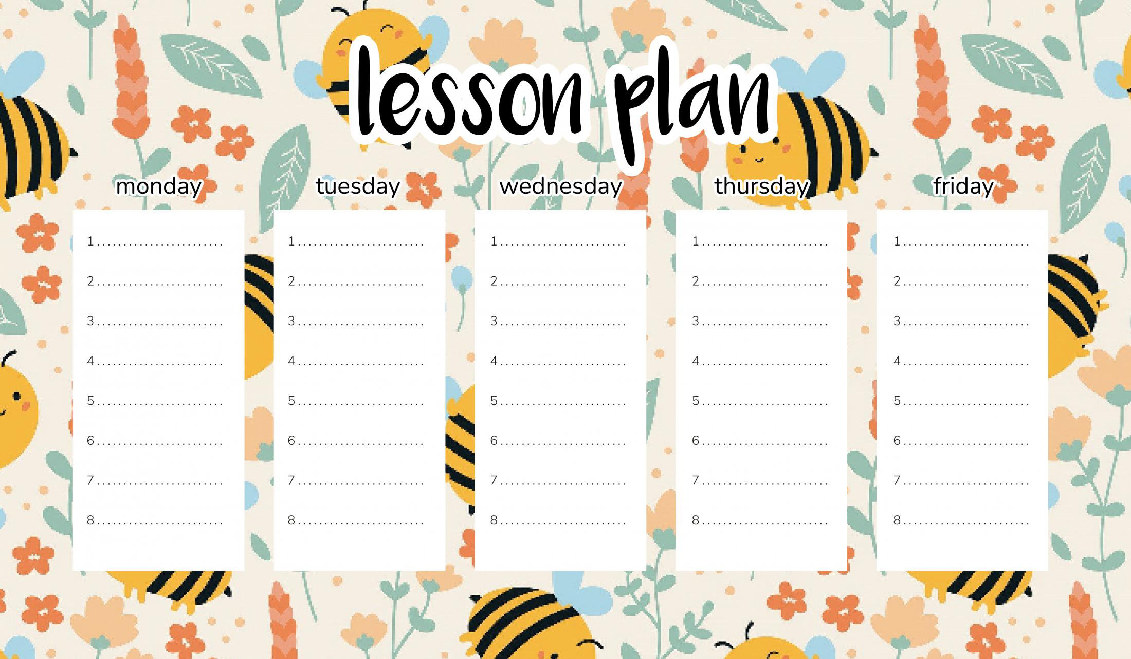 Wallvy Magnetic Lesson Plan Happy Bees | Wayfair.co.uk