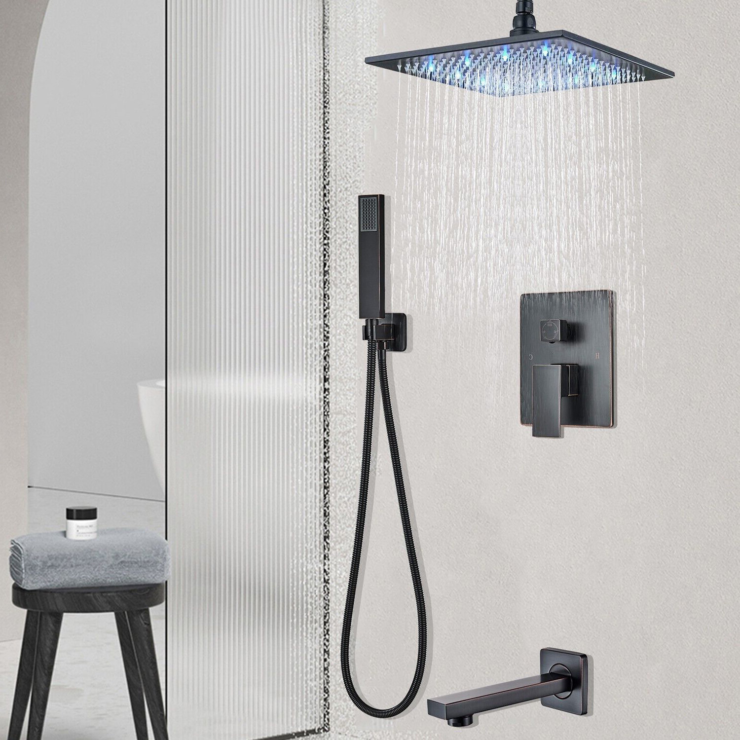 Augusts Pressure-Balanced (Temperature and Volume) Shower Faucet with ...