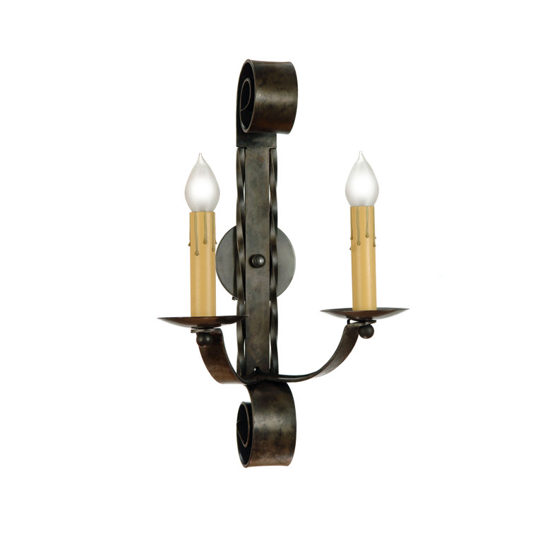 Fourteenth Colony Lighting Steel Candle Wall Light | Wayfair