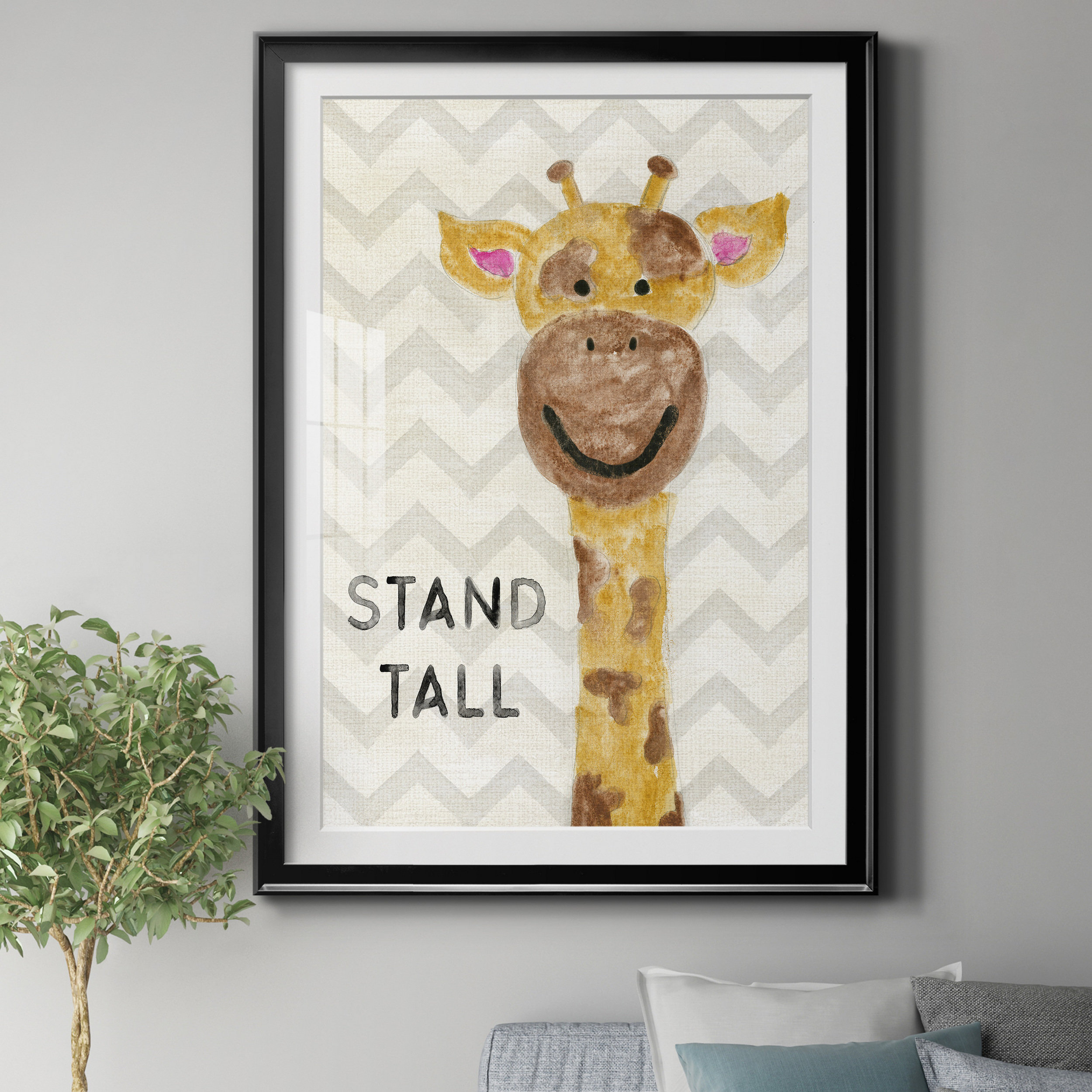 Indigo Safari Safari Stand Tall - Picture Frame Painting Print on Paper ...