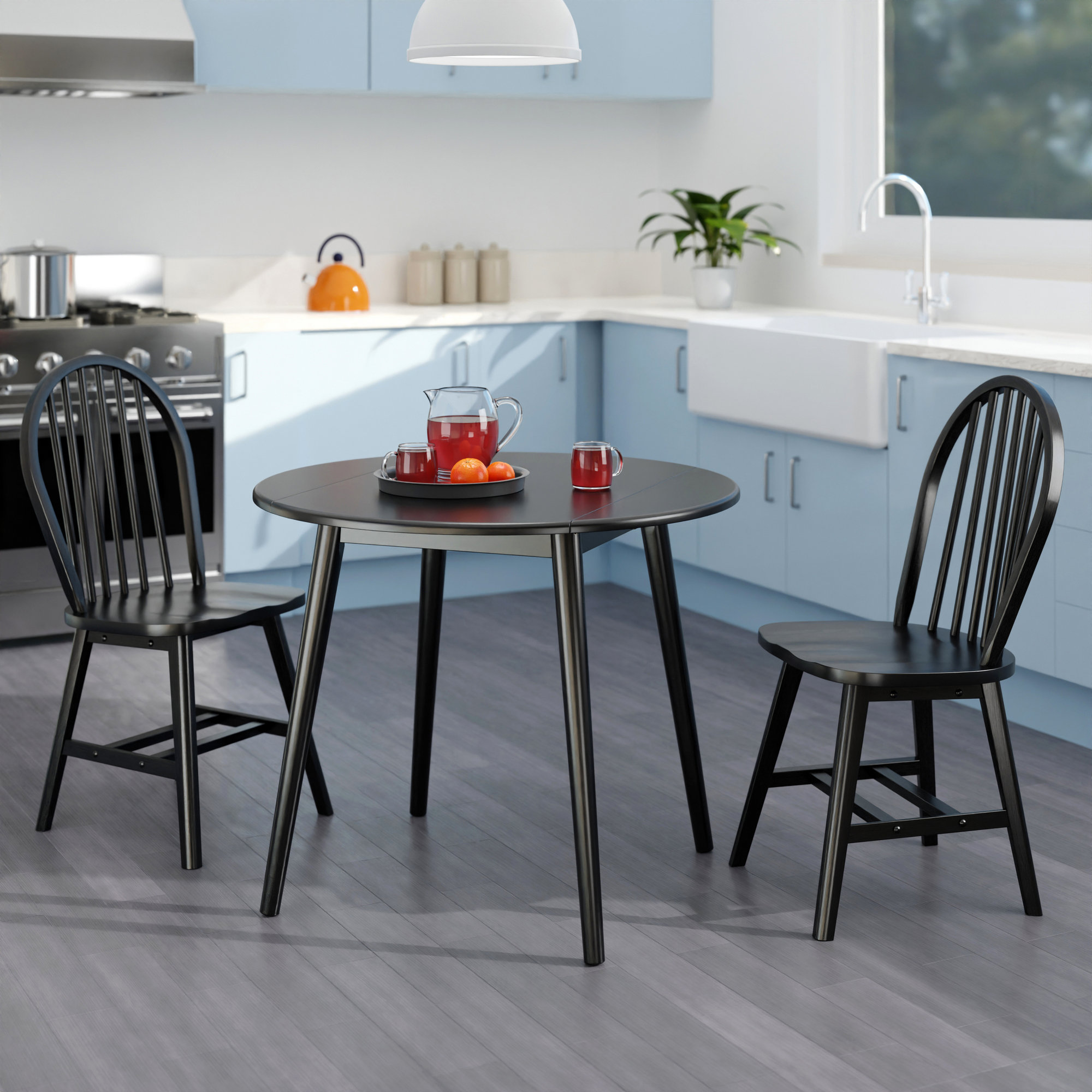 George Oliver Cookson Cotten 2 - Person Drop Leaf Beech Solid Wood ...