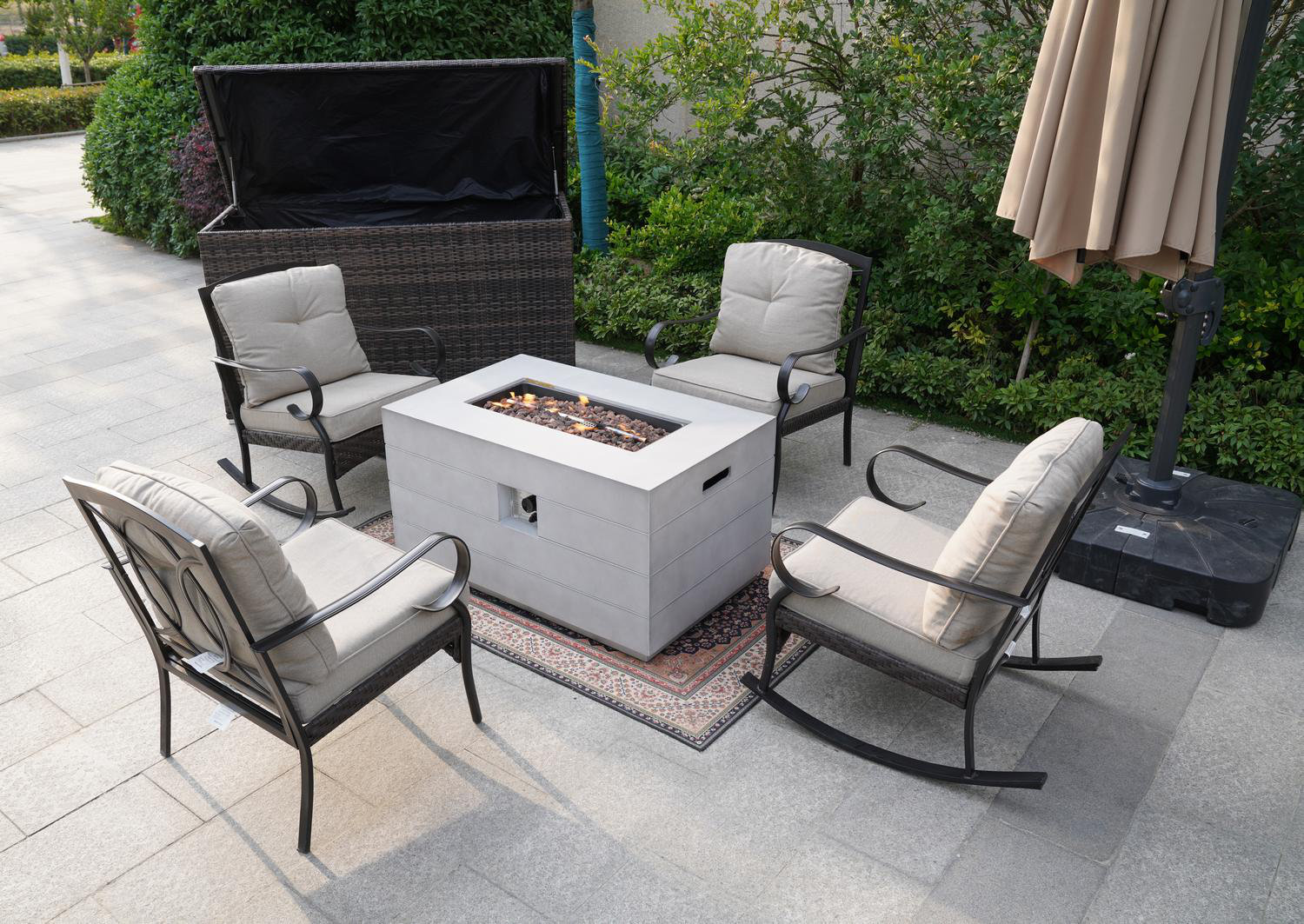 Lark Manor™ 6 Piece Complete Patio Set with Cushions & Reviews | Wayfair