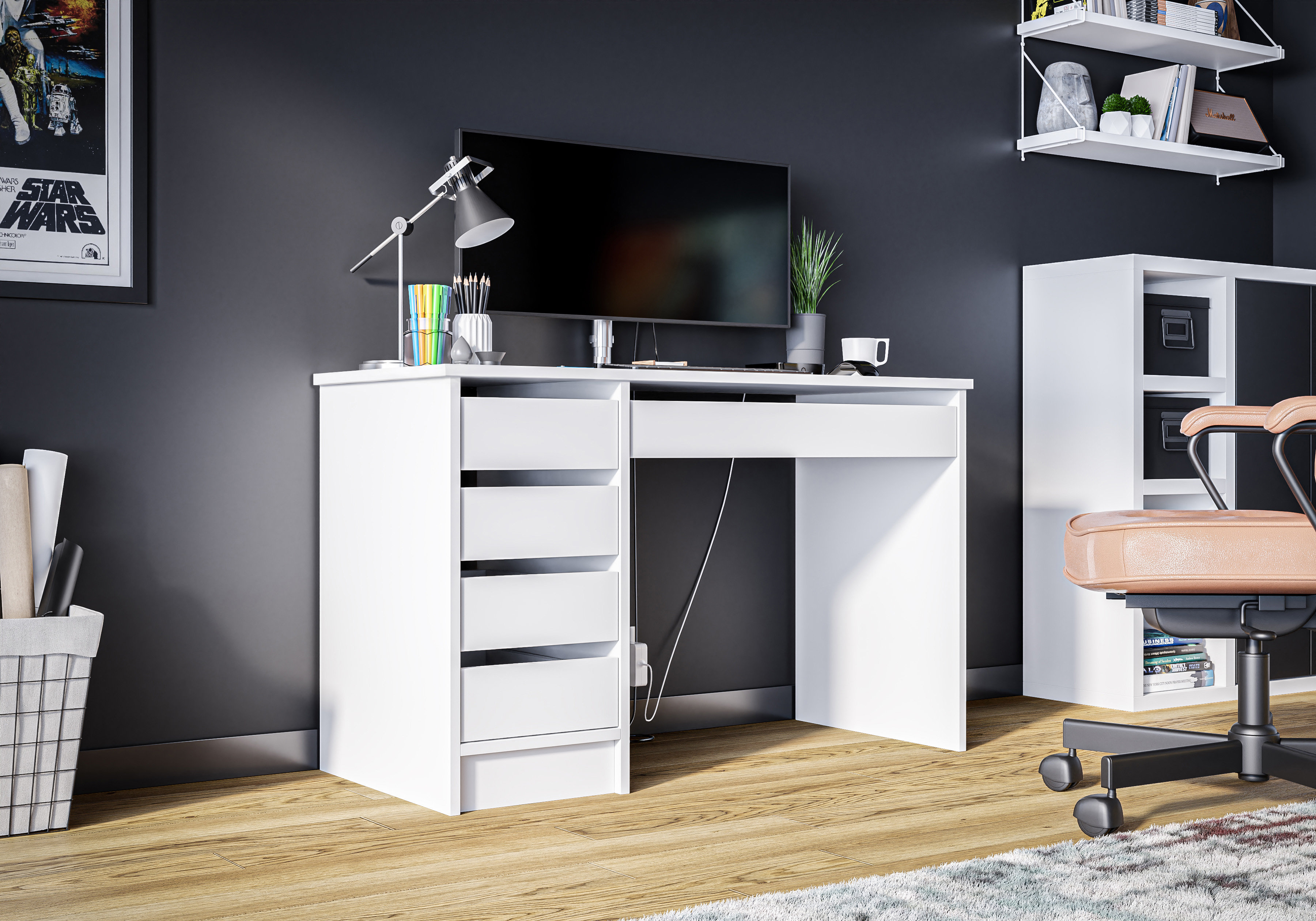 Latitude Run Leatham 120Cm W Rectangle Computer Desk | Wayfair.co.uk