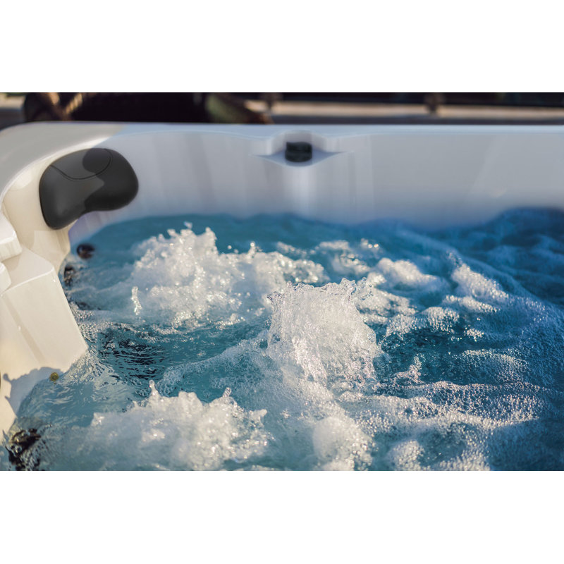 Empava 4 - Person 20 - Jet Rectangle Hot Tub with Ozonator in Wood ...