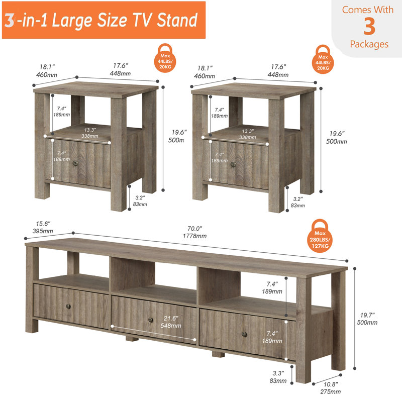 Laurel Foundry Modern Farmhouse® Melfa Storage Credenza | Wayfair