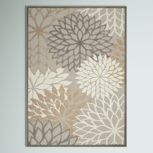 Floral & Plant Outdoor Rugs You'll Love | Wayfair
