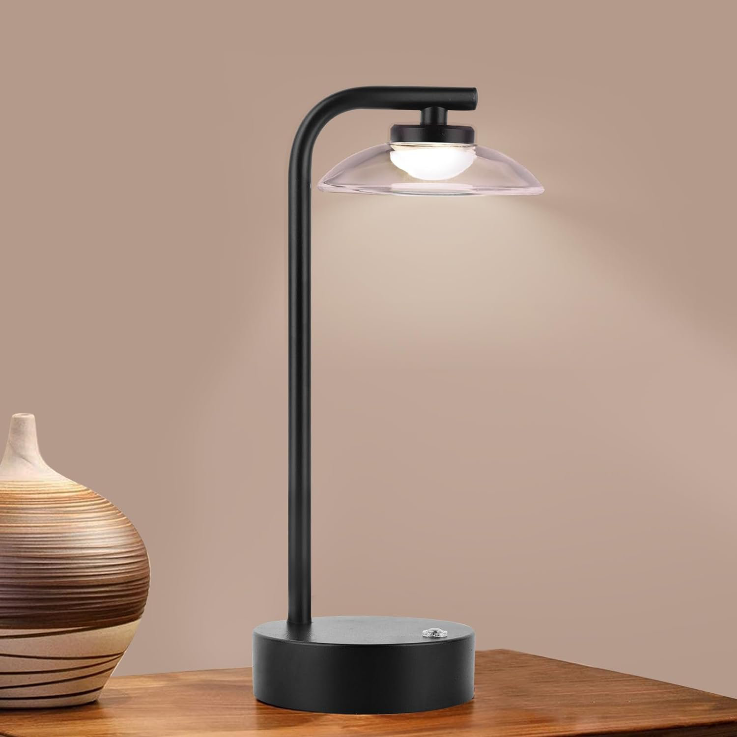 Latitude Run® Cordless Small Table Lamp, Portable Rechargeable LED ...