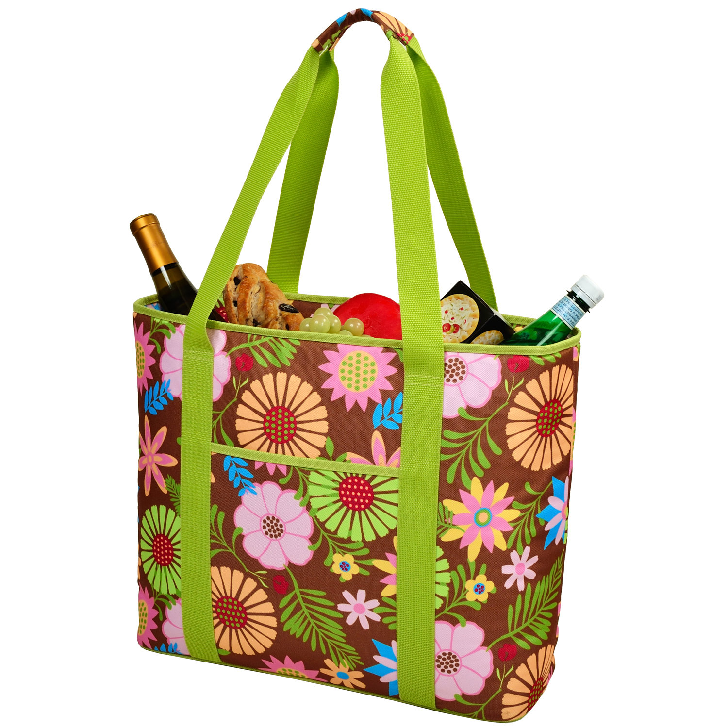 Picnic at Ascot 30 Can Floral Extra Large Insulated Tote Cooler | Wayfair