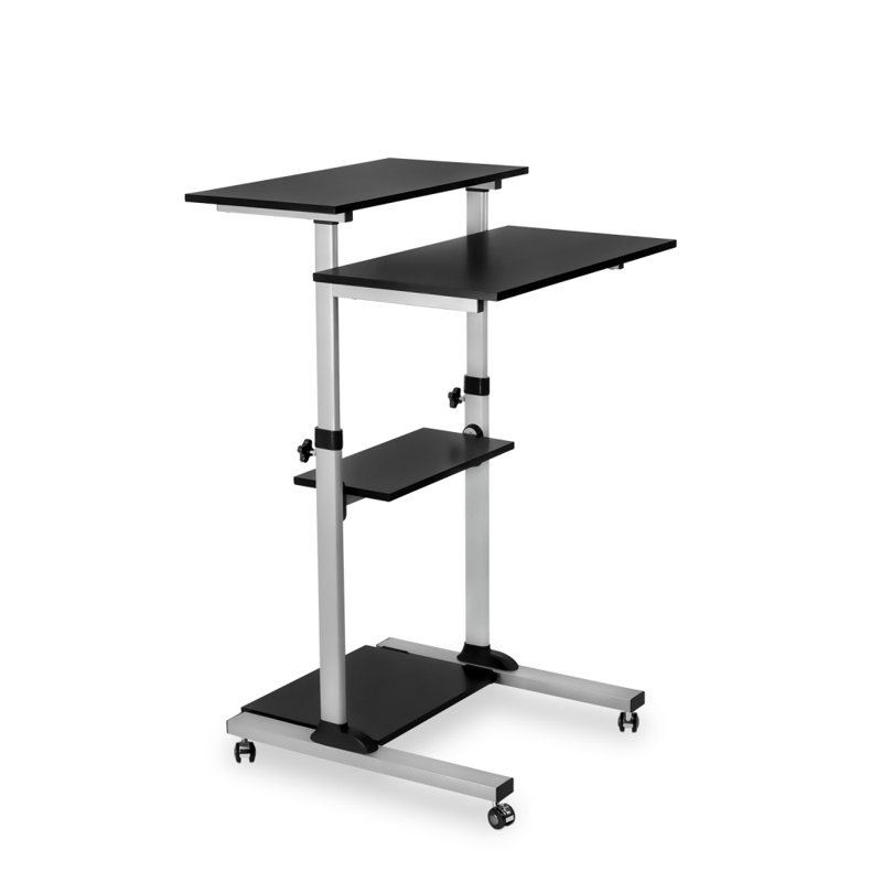 Mount-It! Mobile Standing Desk and Height Adjustable Stand-Up Computer ...