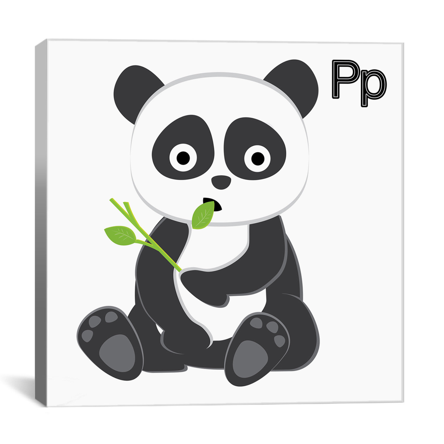 Zoomie Kids Nathan P is for Panda Painting - Print on Canvas | Wayfair