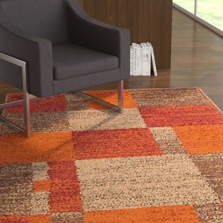 Wade Logan® Alair Abstract Dark Brown Area Rug & Reviews | Wayfair