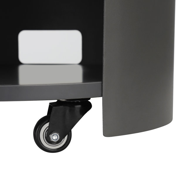 Latitude Run® Wheel End Table with Storage | Wayfair