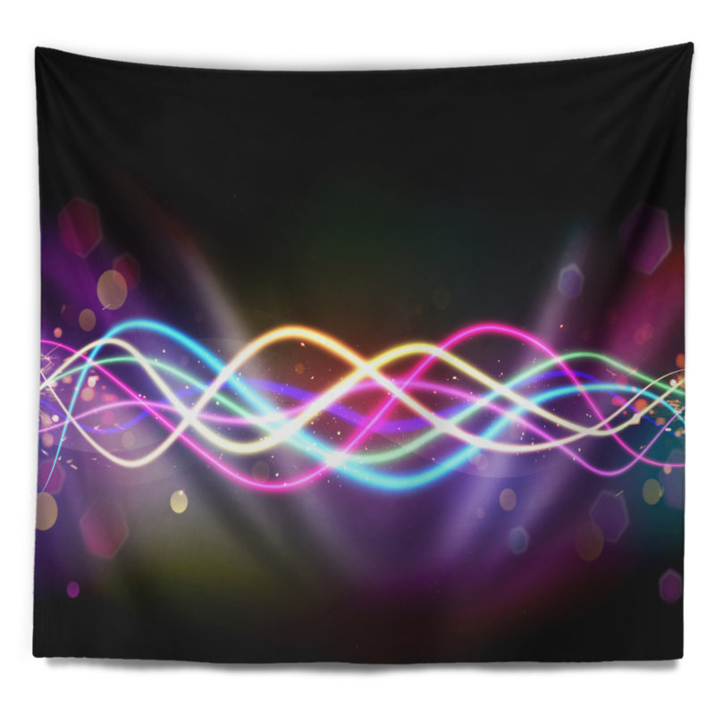 The Twillery Co.® Corwin Abstract Multi colored Tangled Lines Tapestry ...