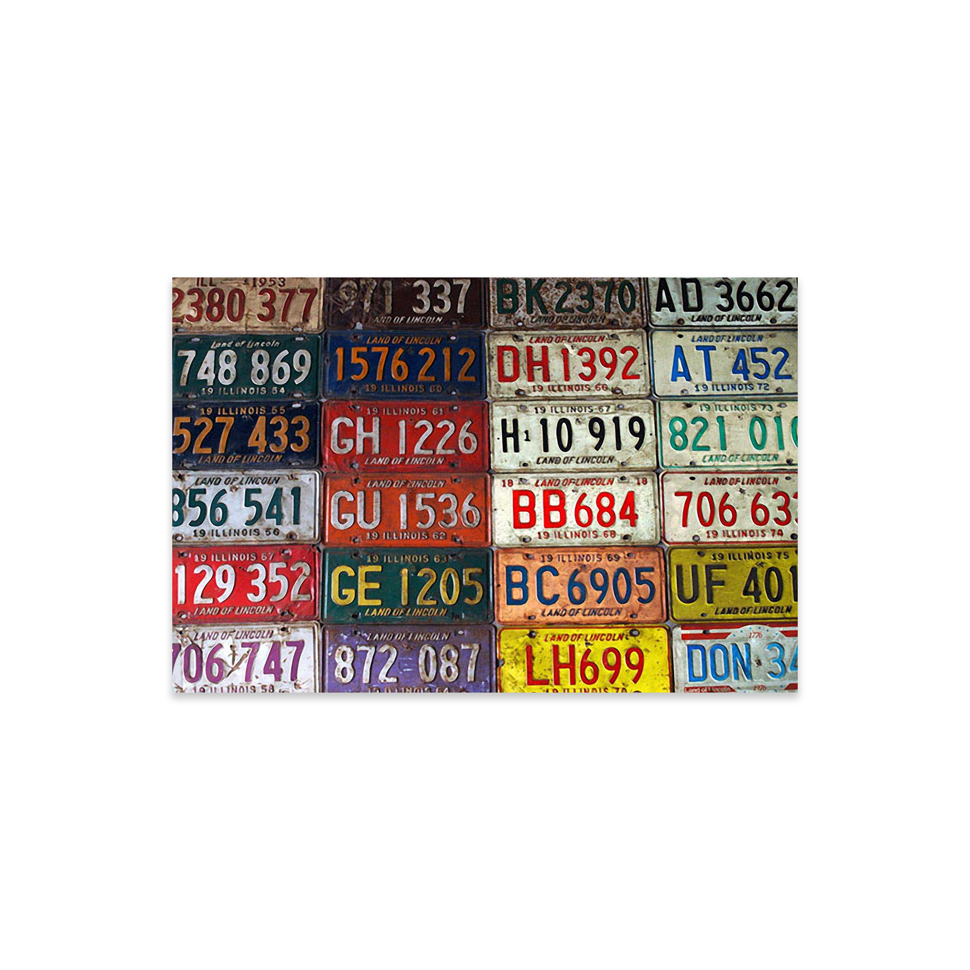 Trinx State License Plates On Plastic/Acrylic by Unknown Artist ...