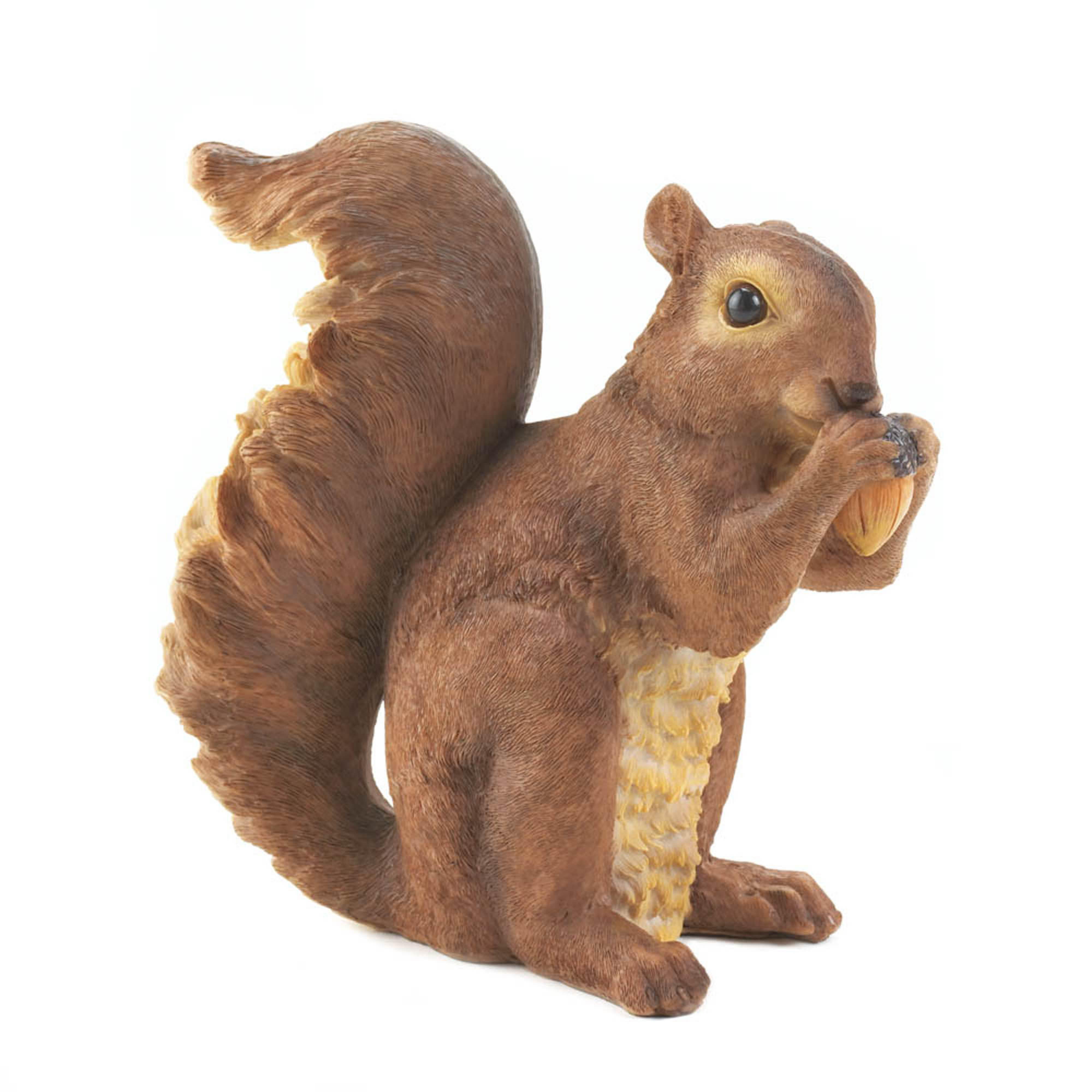 August Grove® Liv Nibbling Squirrel Garden Statue "& Reviews" | Wayfair