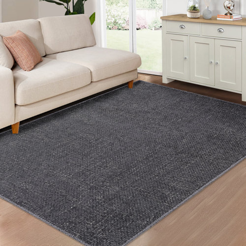 Ebern Designs Solid Machine Washable Rug Non-Slip Modern Area Rugs ...