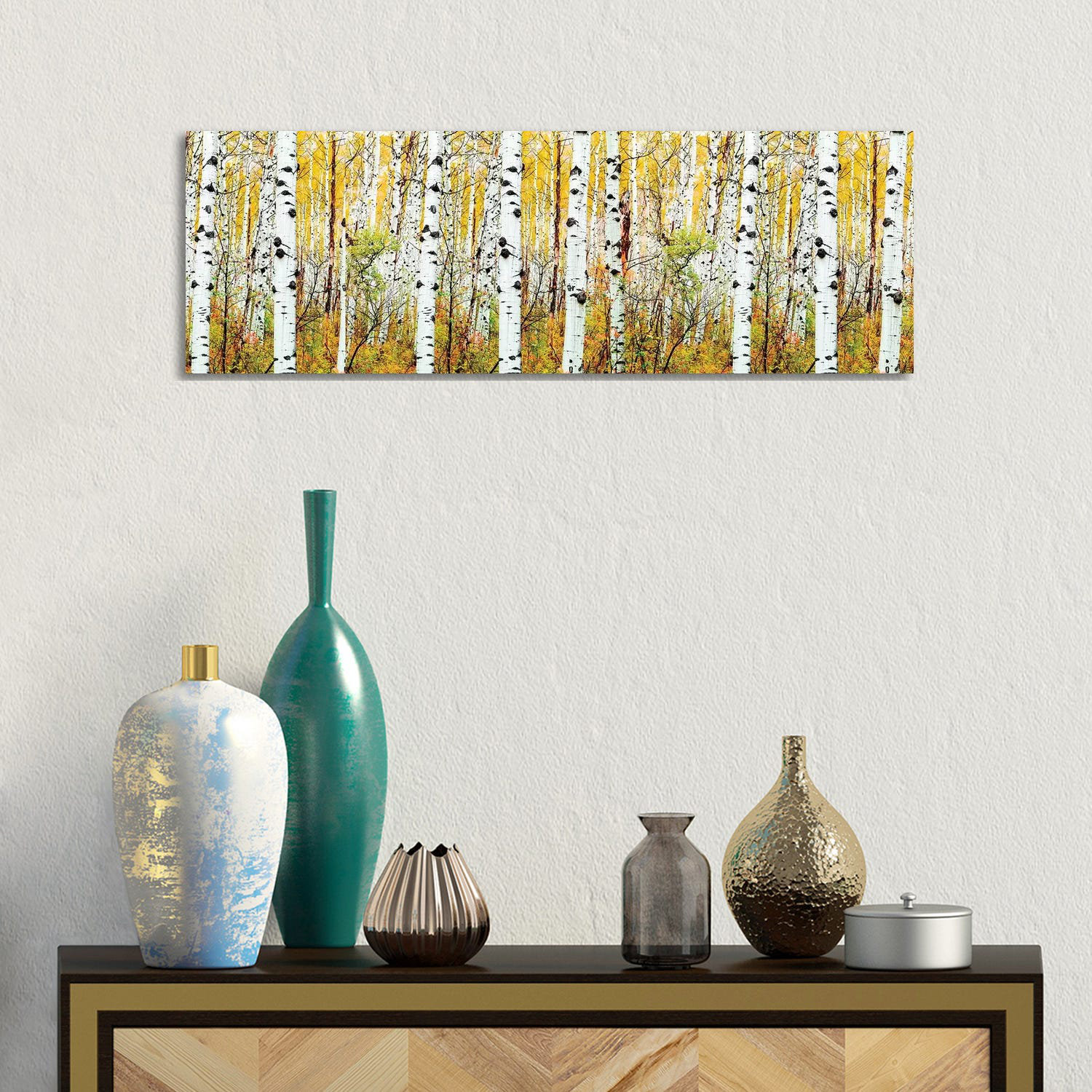 iCanvas Aspen Trees Panorama, Colorado by Susanne Kremer - Panoramic ...