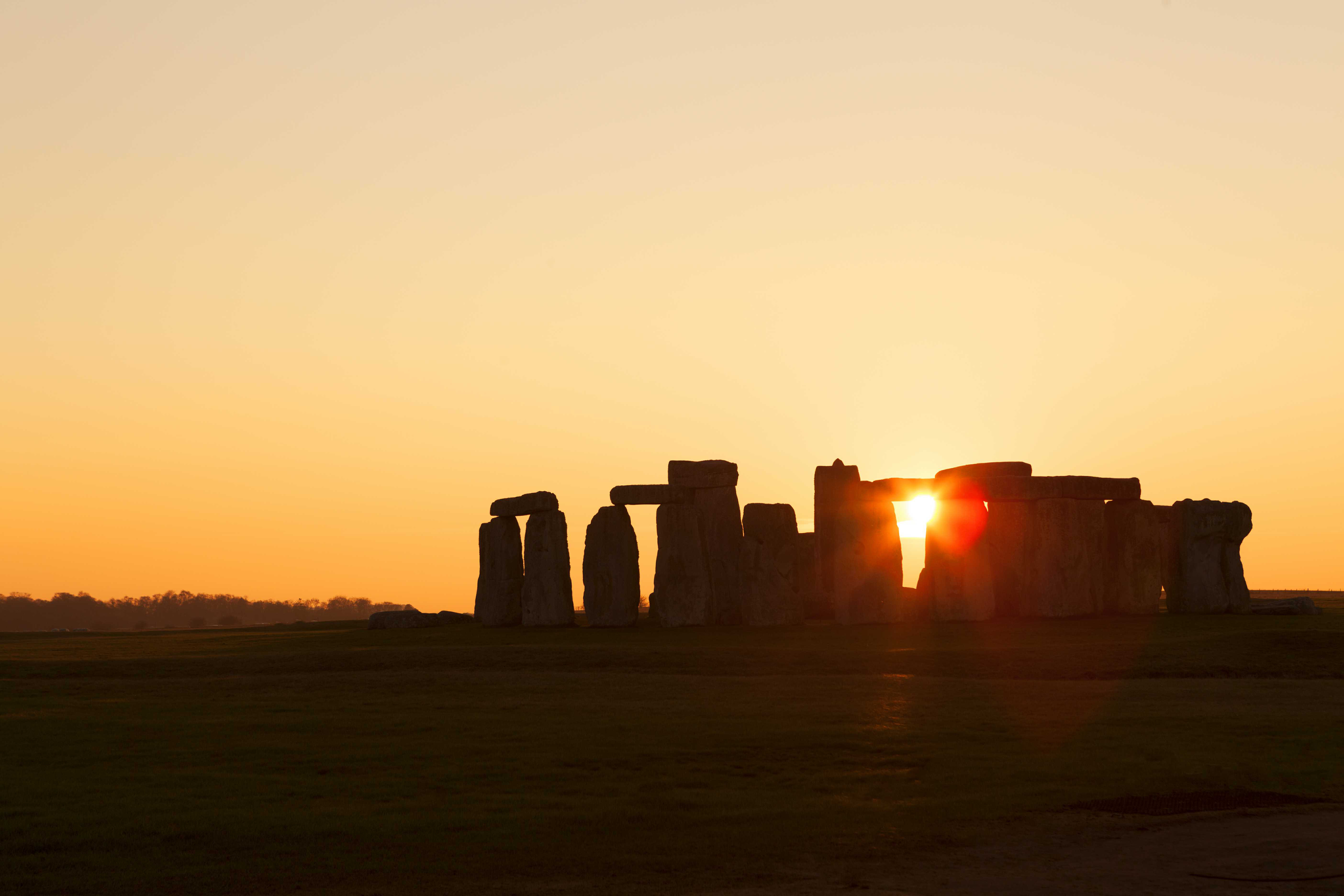 Millwood Pines Stonehenge at Sunset - Wrapped Canvas Photograph | Wayfair