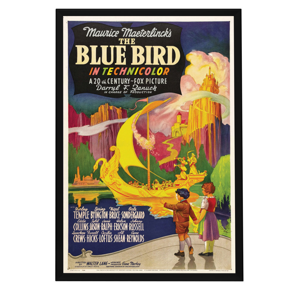 SnapeZo Blue Bird 1940 Framed On Paper Poster | Wayfair