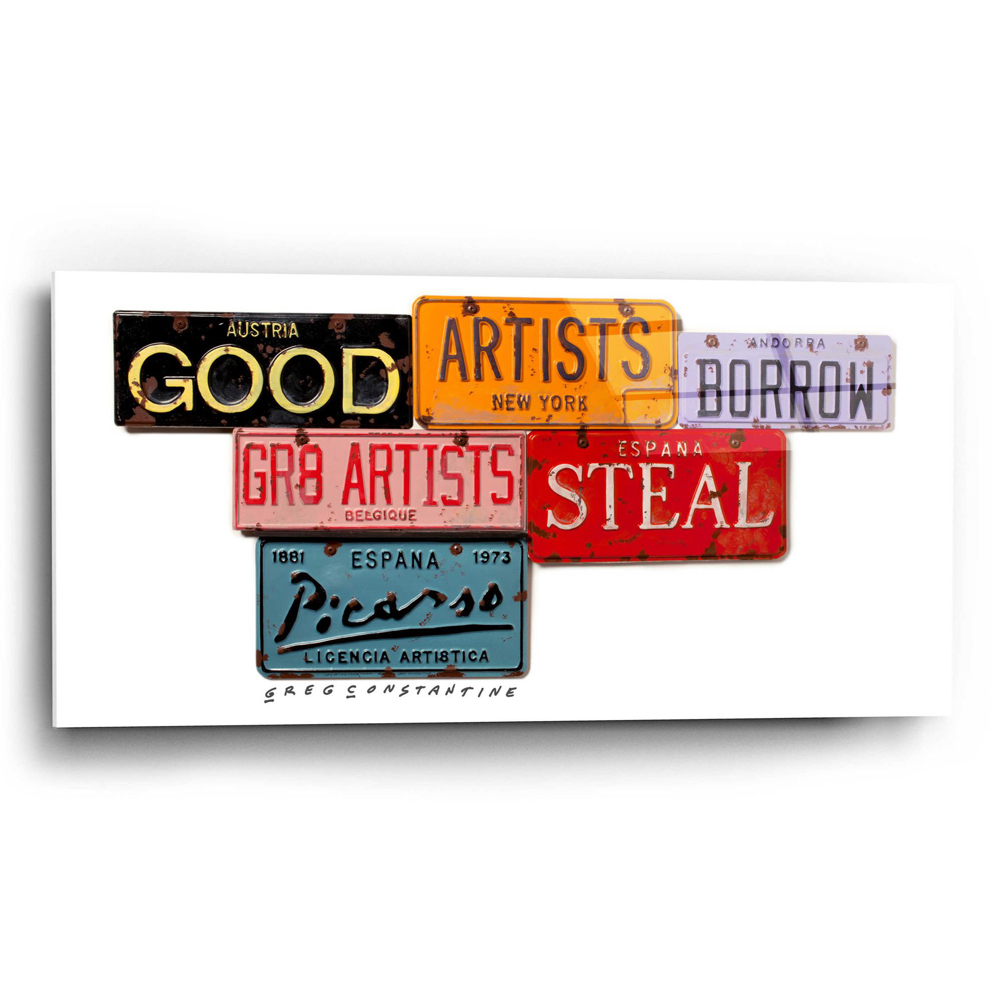 Trinx Picasso Artists Steal On Plastic/Acrylic by Gregory Constantine ...