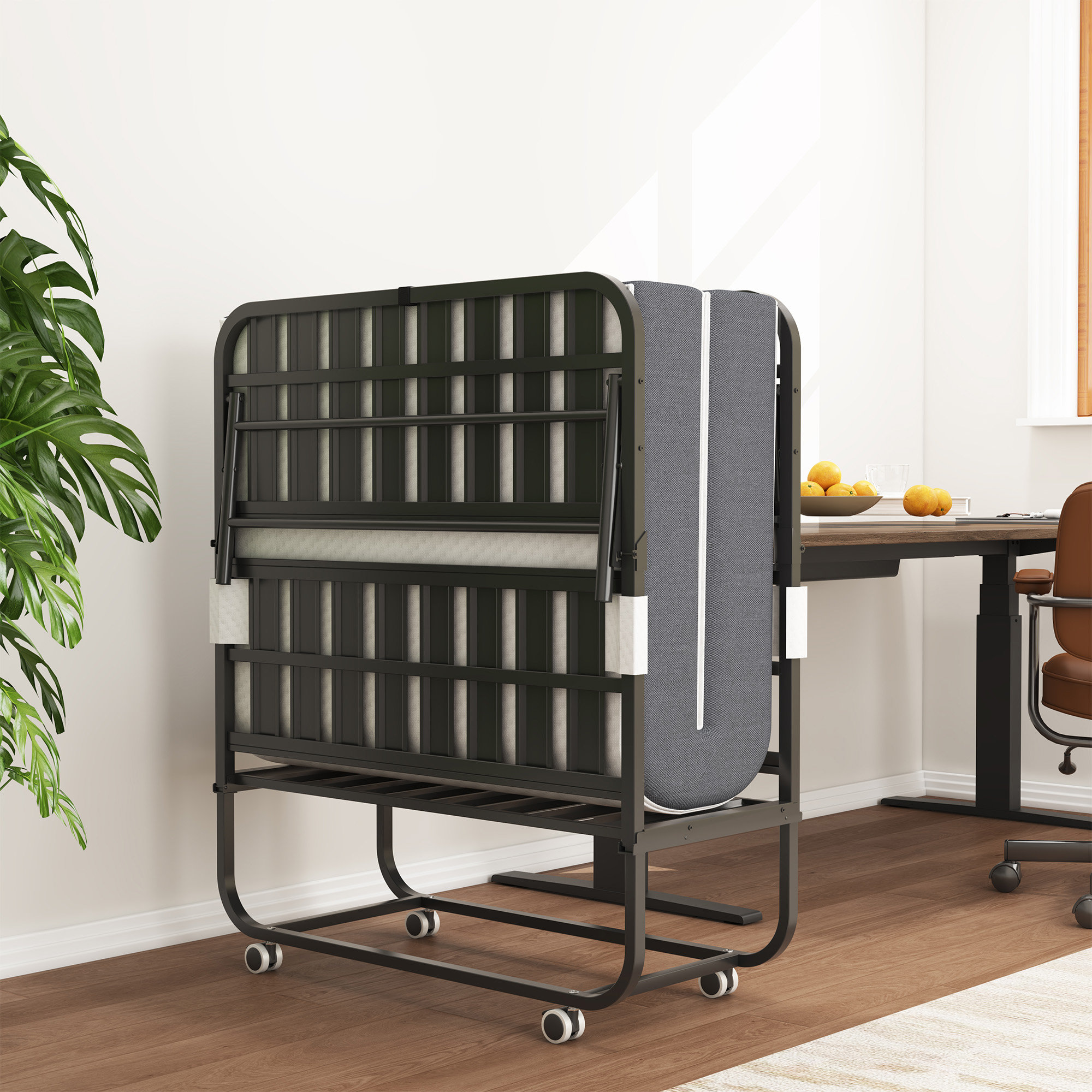 Latitude Run® Large 75"x46" Wide Folding Bed for Tall People, Extra ...