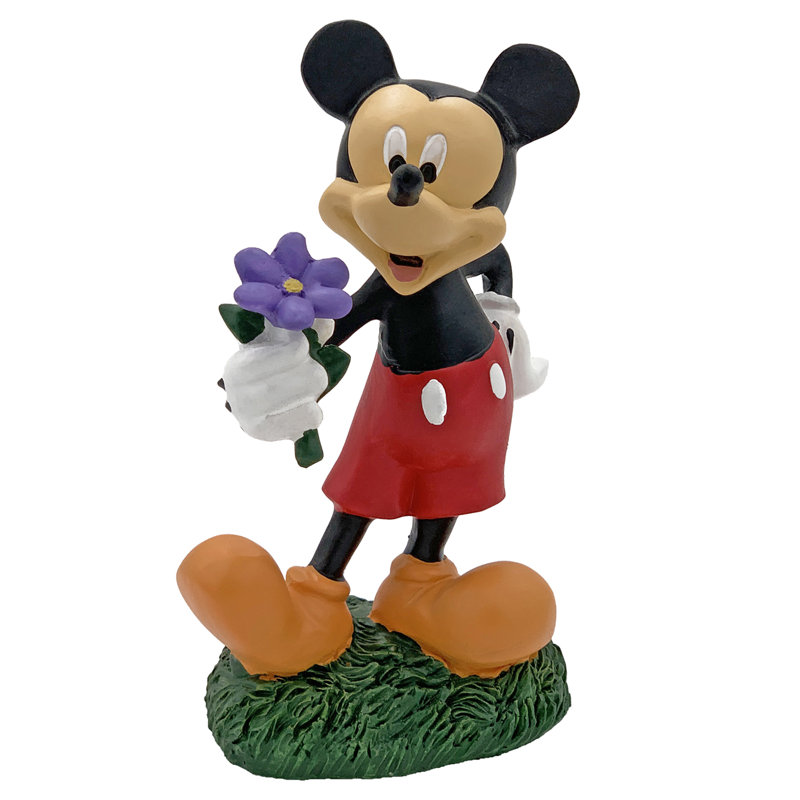 Back Yard Glory Disney Mickey Mouse Purple Flower Garden Statue | Wayfair