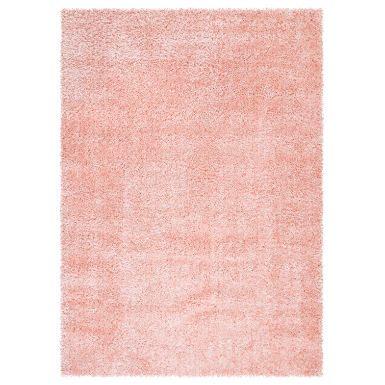 17 Stories Jaxzon New Luxury Handmade Shag Baby Pink Rug | Wayfair.co.uk