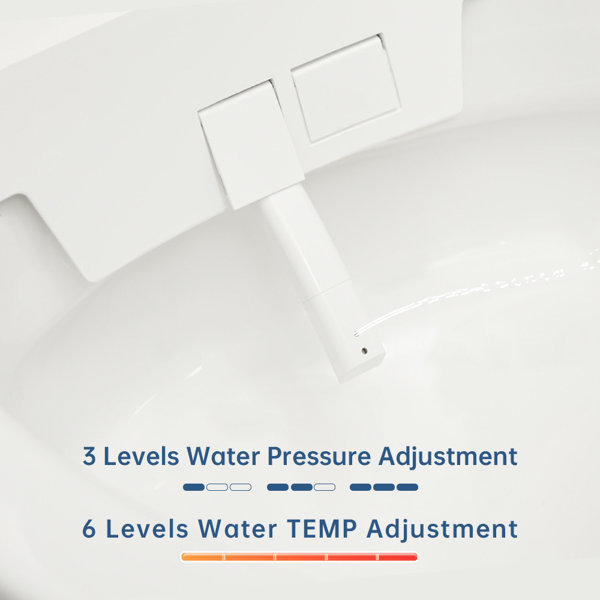 EPLO Smart Toilet Bidet Dual-Flush, LED Digital Display, Auto Open ...