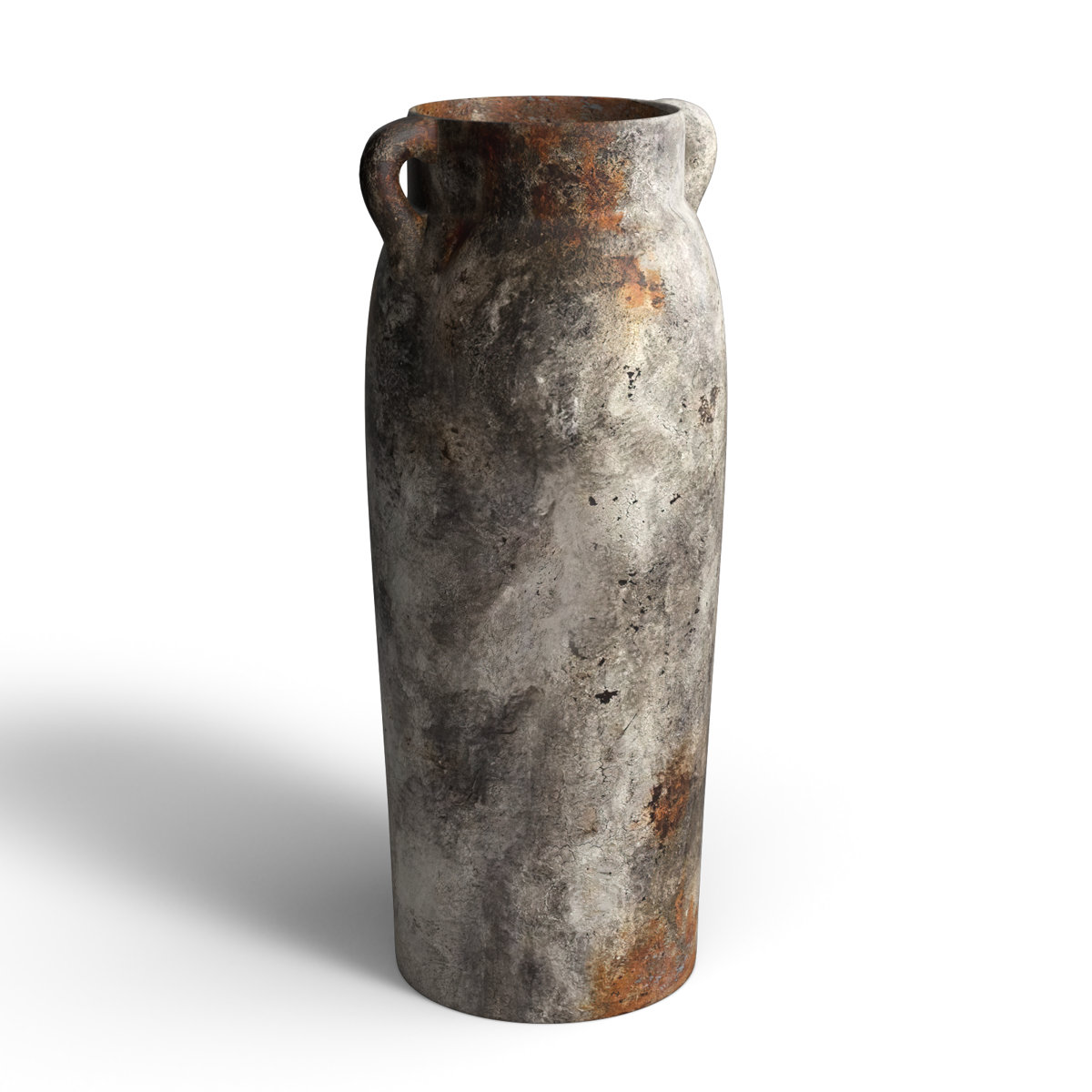 Joss & Main Kacie Gray 27.56" Indoor / Outdoor Terracotta Floor Vase ...