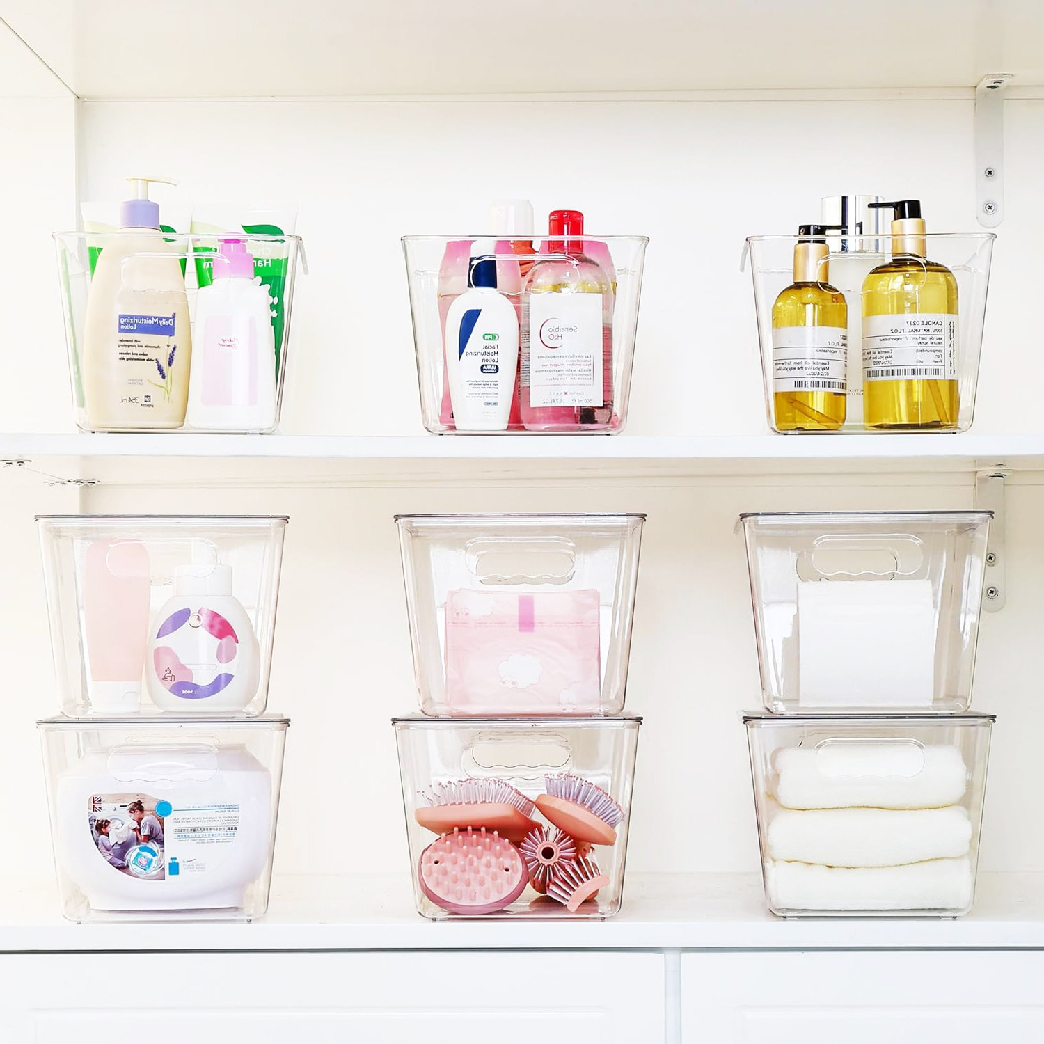Prep & Savour 8 Pack Clear Stackable Storage Bins with Lids | Wayfair