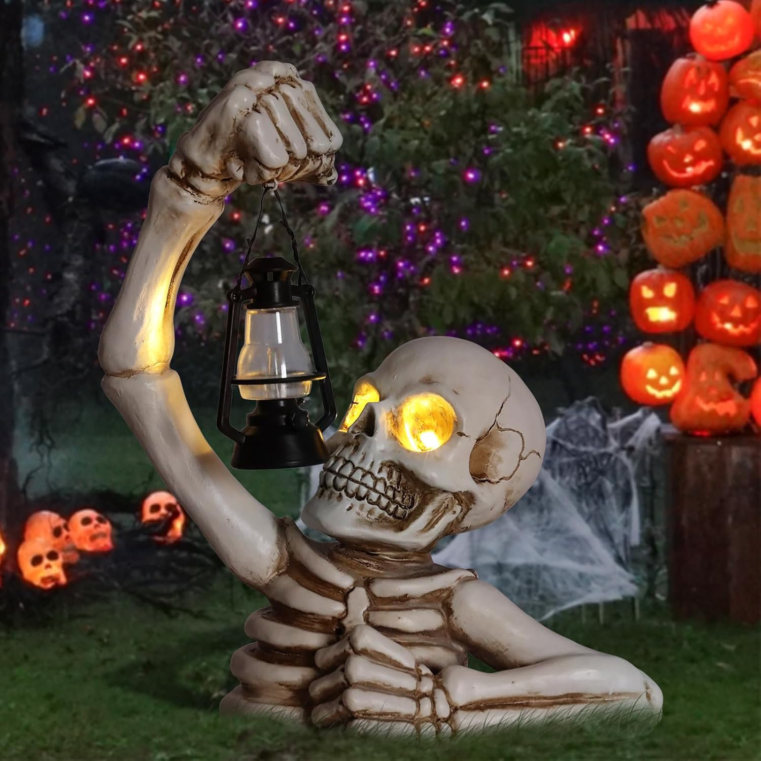 The Holiday Aisle® Spooky Skeleton Halloween Decorations,enchanting ...