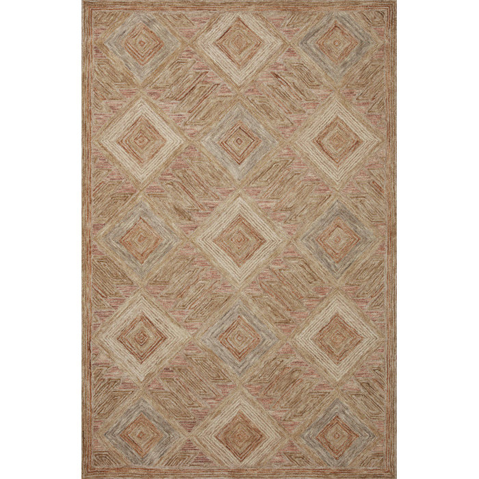 Union Rustic Kadidia Handmade Hand Tufted Wool Berry / Multi Rug | Wayfair