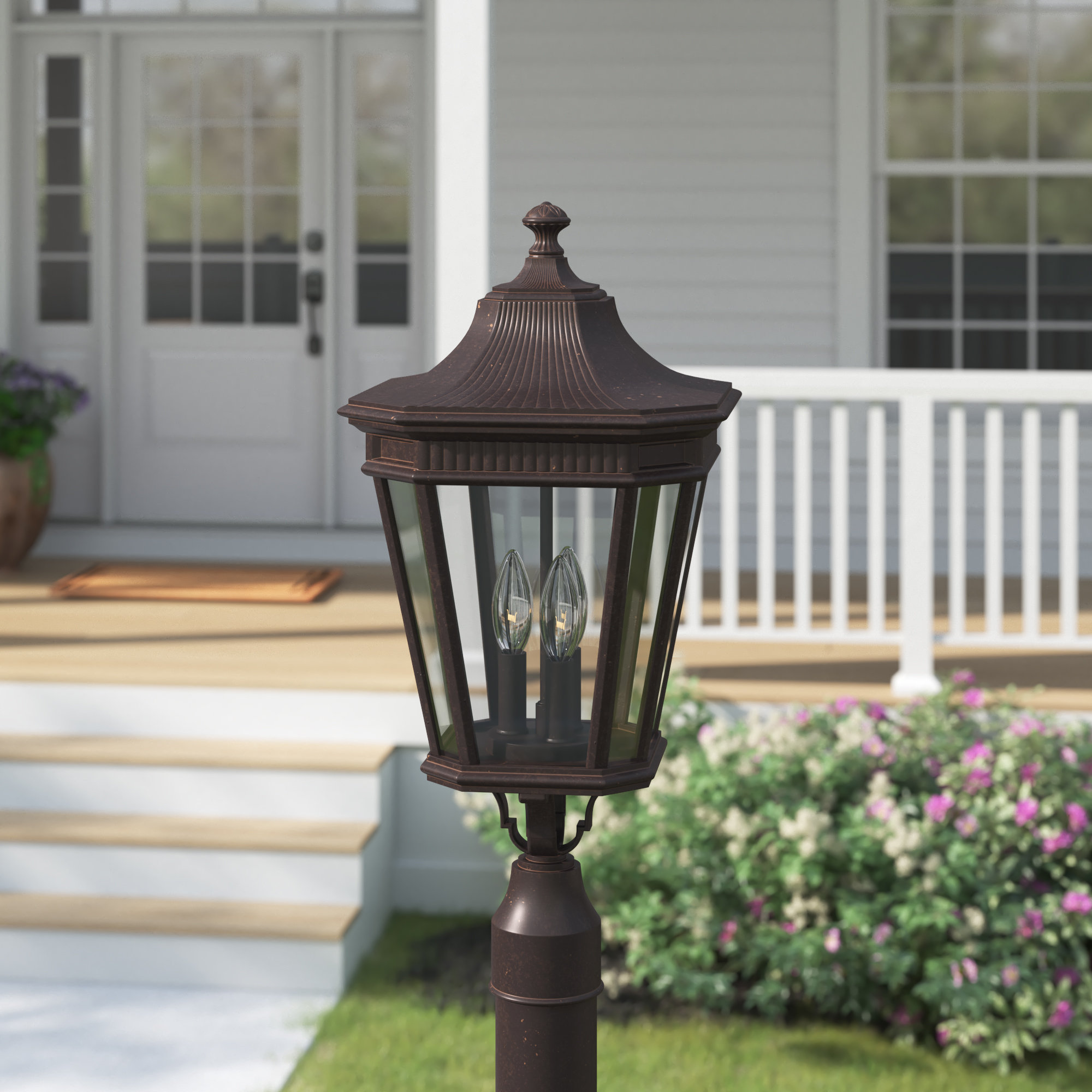 Lark Manor™ Nemacolin Outdoor 3-Light Lantern Head & Reviews | Wayfair