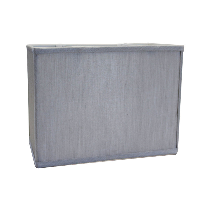 Home Concept Inc 6.5" Linen Rectangular Lamp Shade (Spider) in Gray ...