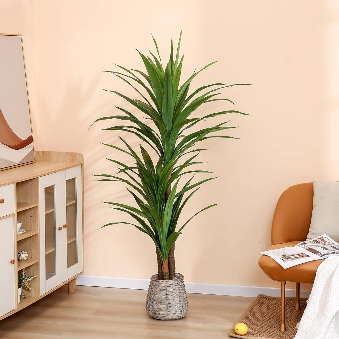 Bayou Breeze Plant Corn Stalk 5Ft Tall Faux Plants Indoor Large Fake ...
