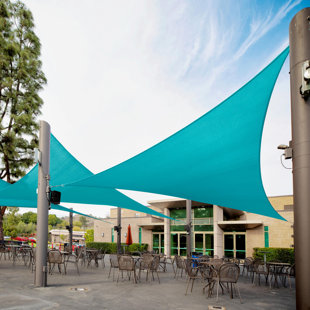 Triangle Shaped Shade Sails You'll Love | Wayfair