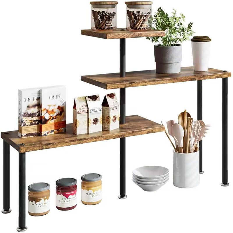 17 Stories Adjustable Corner Shelf Countertop Organizer | Wayfair