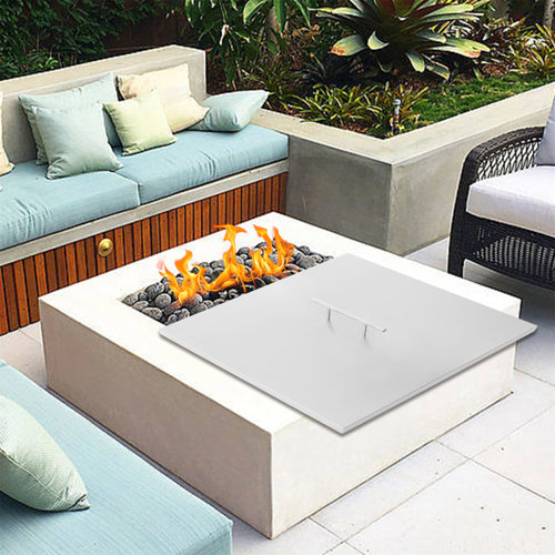 YINXIER Rectangle Stainless Steel Fire Pit Lid & Reviews | Wayfair