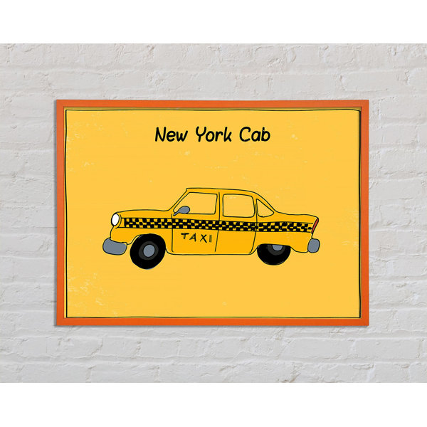 Williston Forge Amylah NYC Retro Cab - Single Picture Frame Print ...