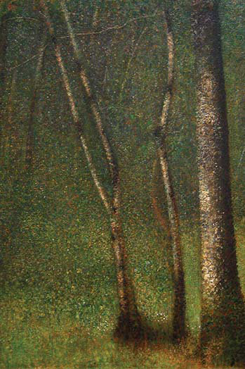 Buyenlarge 'Forest at Pont Aubert' by George Seurat Painting Print ...
