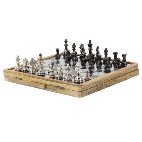 Alcott Hill® Flannagan Alcott Hill® 15'' L Chess Game Set & Reviews ...