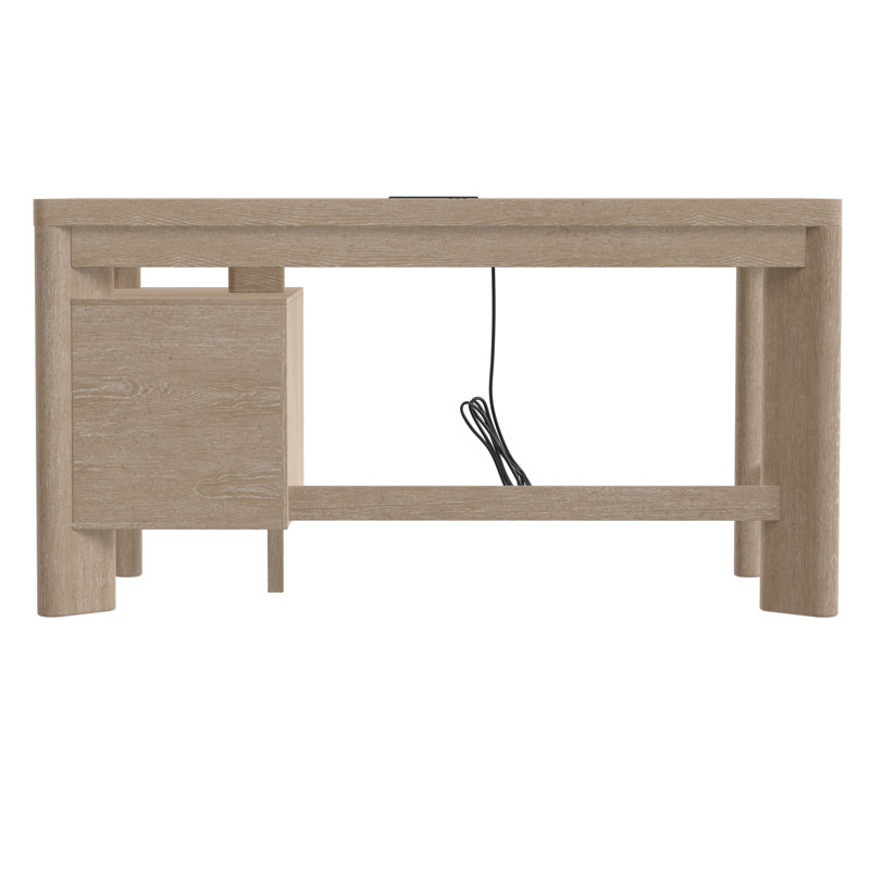 Millwood Pines Ashal Solid Wood Desk | Wayfair