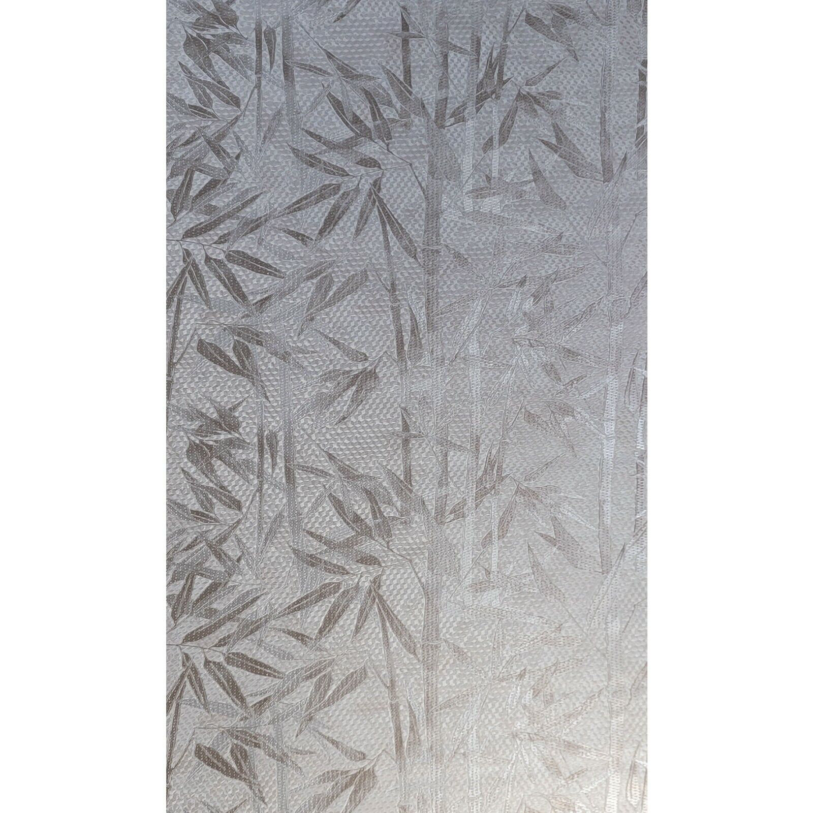 Bayou Breeze Azurdee Bamboo Leaves Taupe Gray Bronze Metallic Textured ...