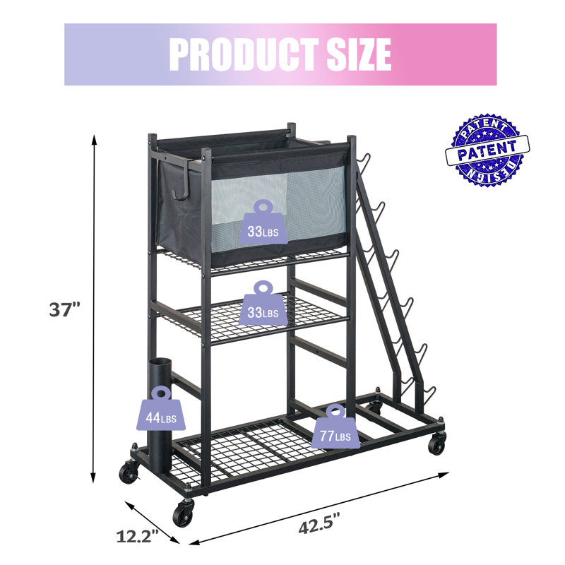 WFX Utility™ Metal Freestanding Multi-Use Sports Rack & Reviews | Wayfair