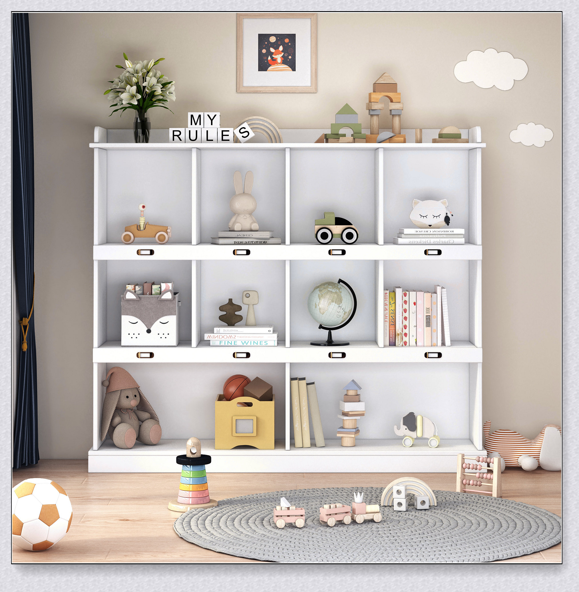 Latitude Run® 10-shelf Bookcase | Wayfair