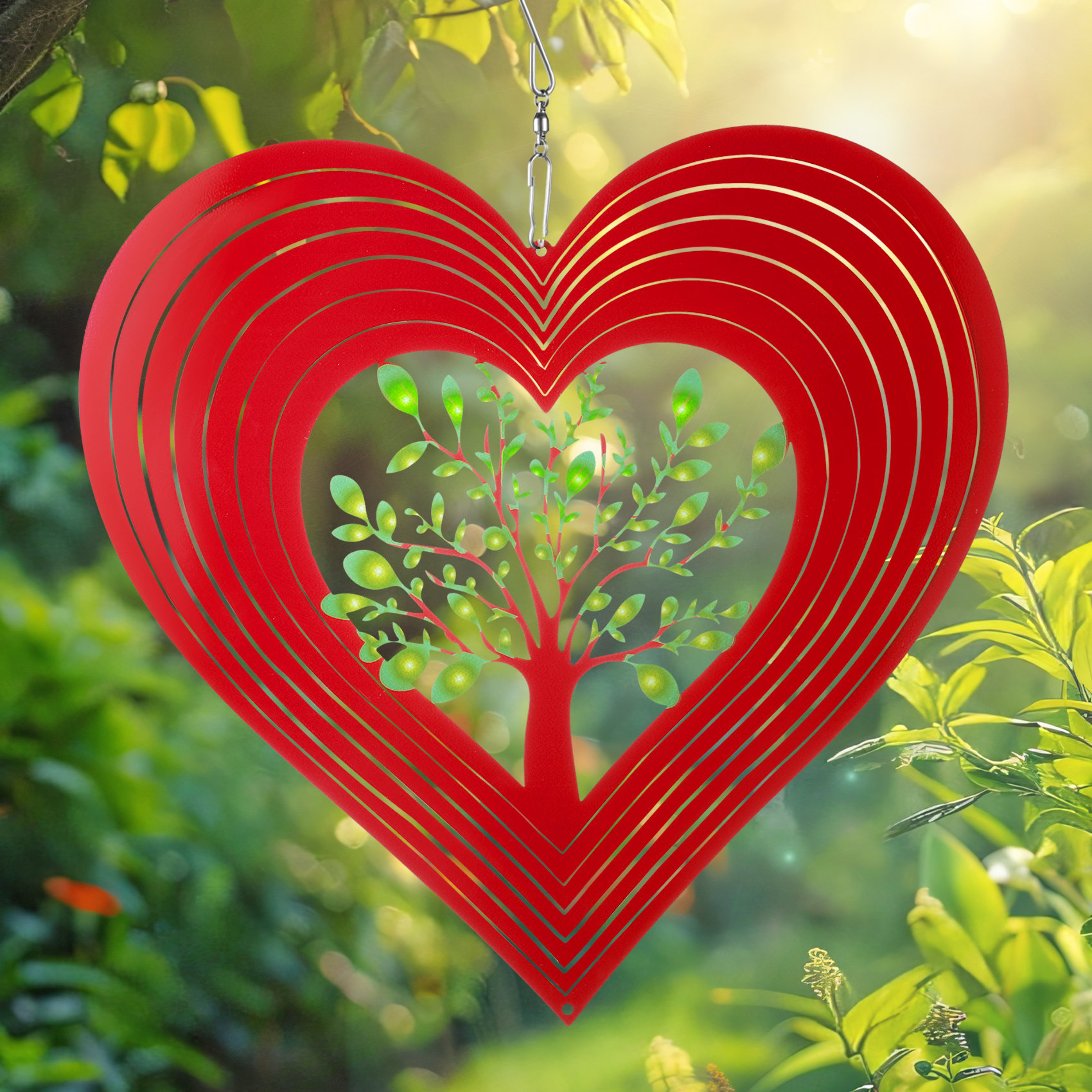 Arlmont & Co. Oron Tree of Life Wind Spinner Mandala 12 inch 3D ...