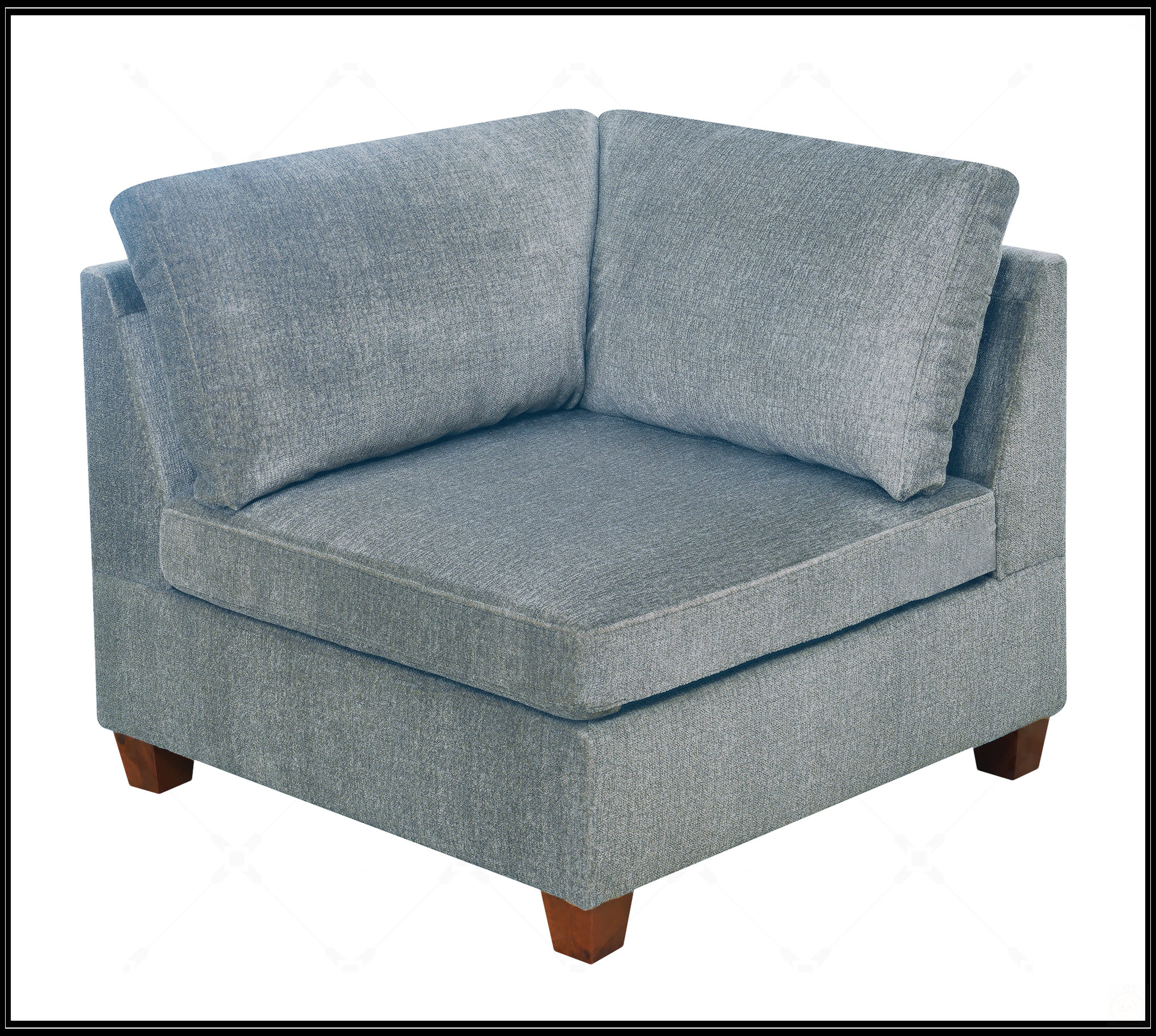 Latitude Run® MODULA Modular Seating Set With Chenille Fabric And Wood ...