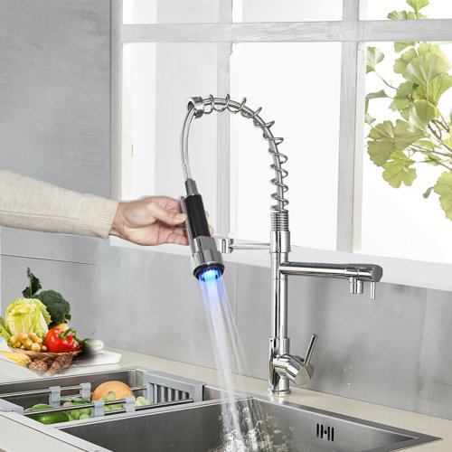 Senlesen Pull Down Kitchen Faucet & Reviews | Wayfair