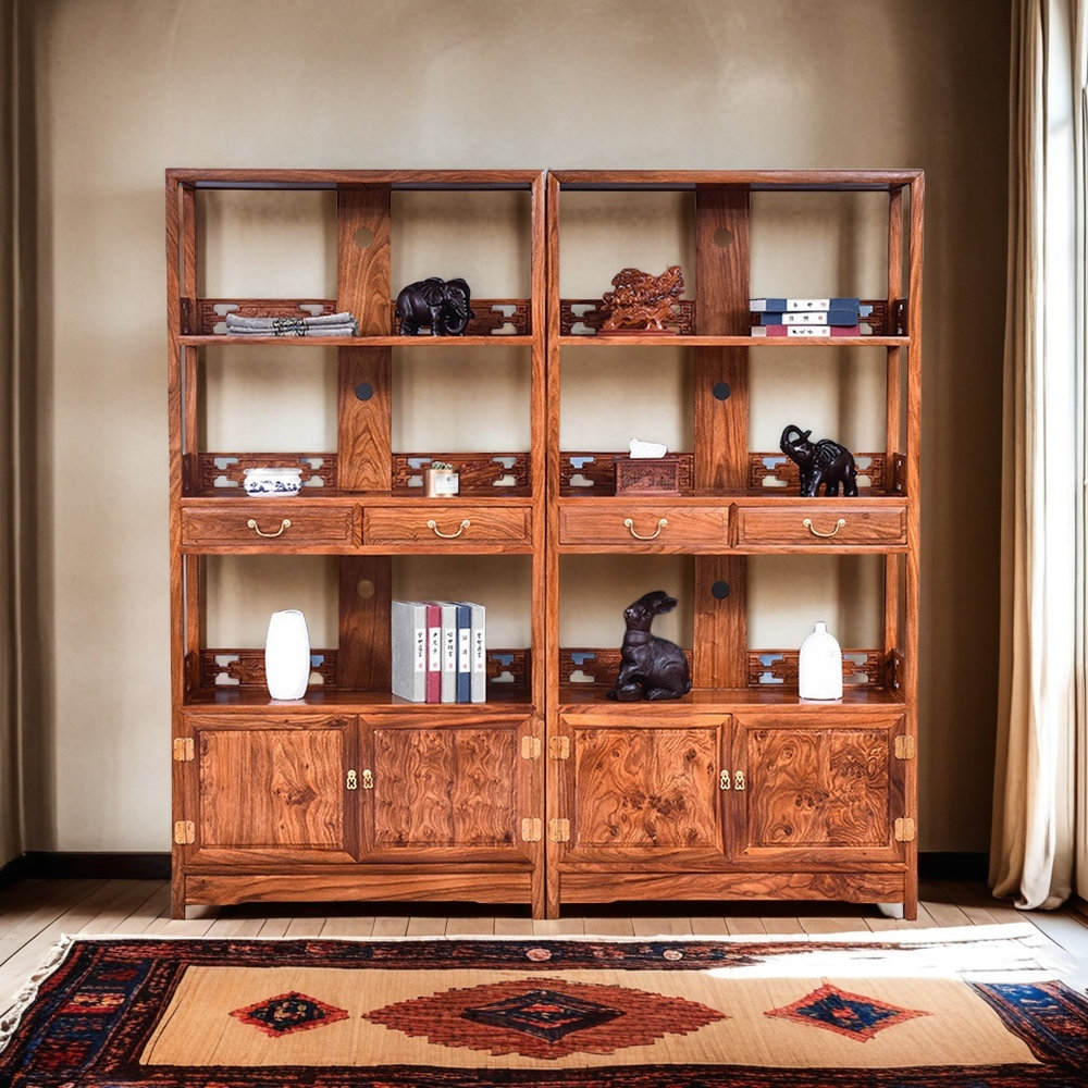 Kaoloupin Modern Chinese style bookcase | Wayfair